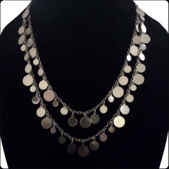 JTV | Jewelry | Nwt Stunning Silver Double Chain Necklace | Poshmark